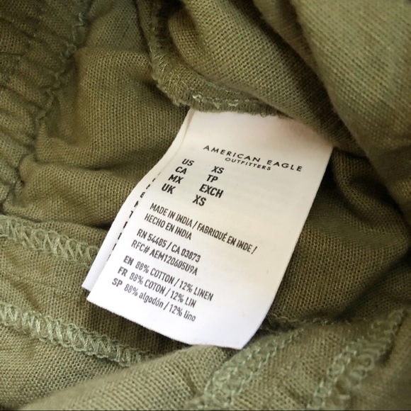 American Eagle Outfitters | Pants & Jumpsuits | Nwt American Eagle Olive Workwear Jumpsuit Sz Xs ...